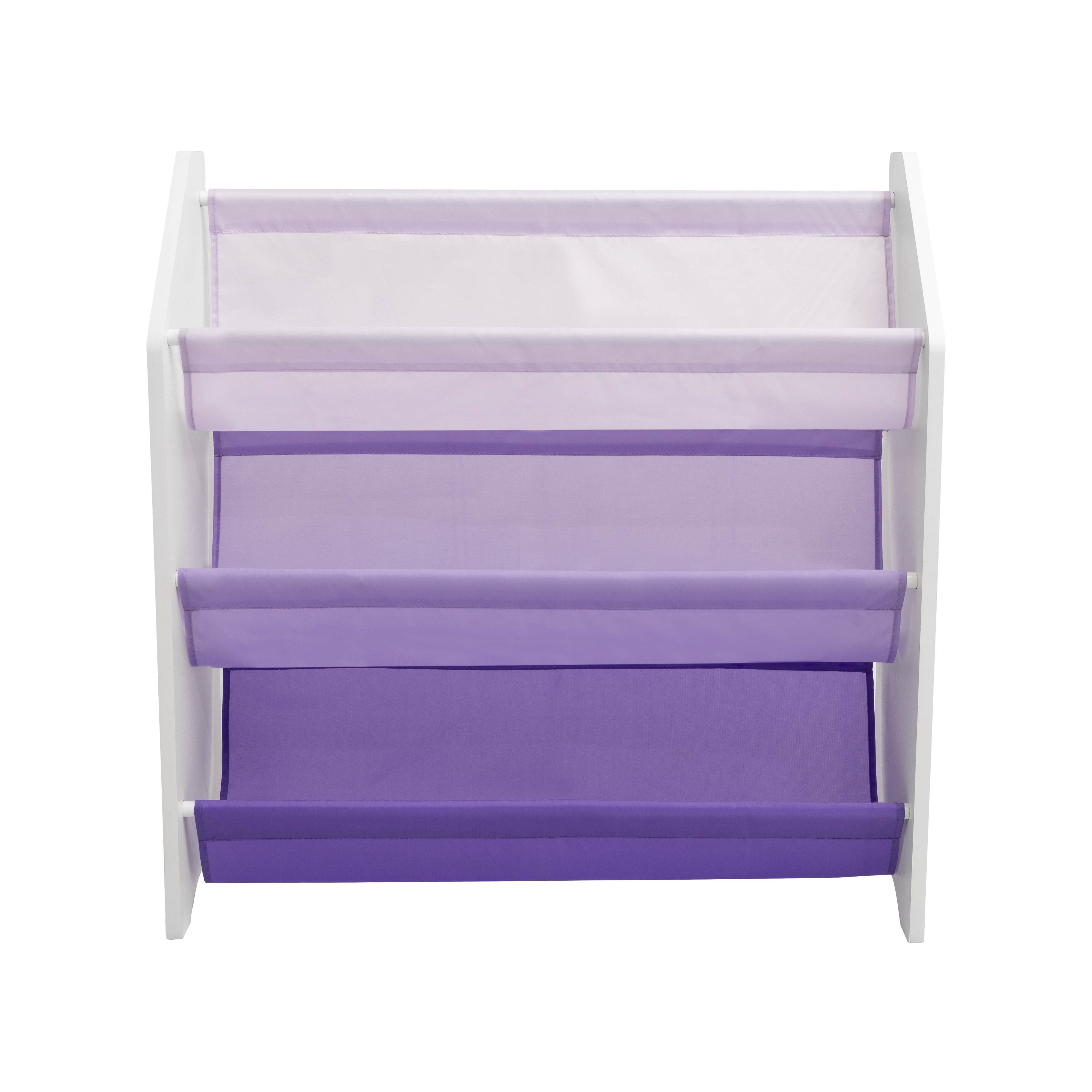 Isabelle & Max™ Kids Bookshelf 3 Tier Book Storage Purple/White | Wayfair