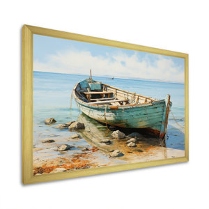 Breakwater Bay Boat Coastal Melodies - Boat Framed Prints | Wayfair