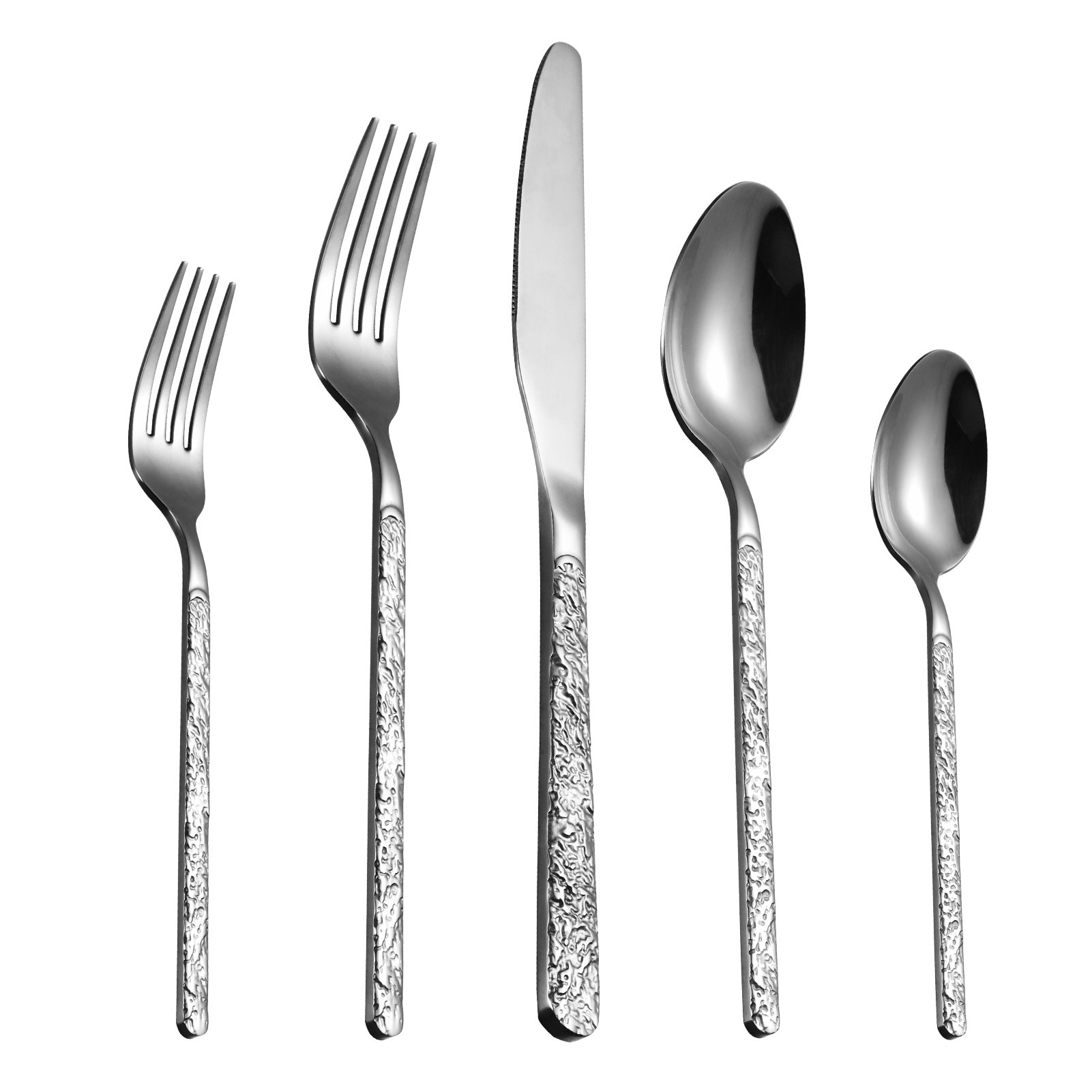 Wrought Studio Silverware Set, 20-Piece Silverware Flatware Cutlery Set ...