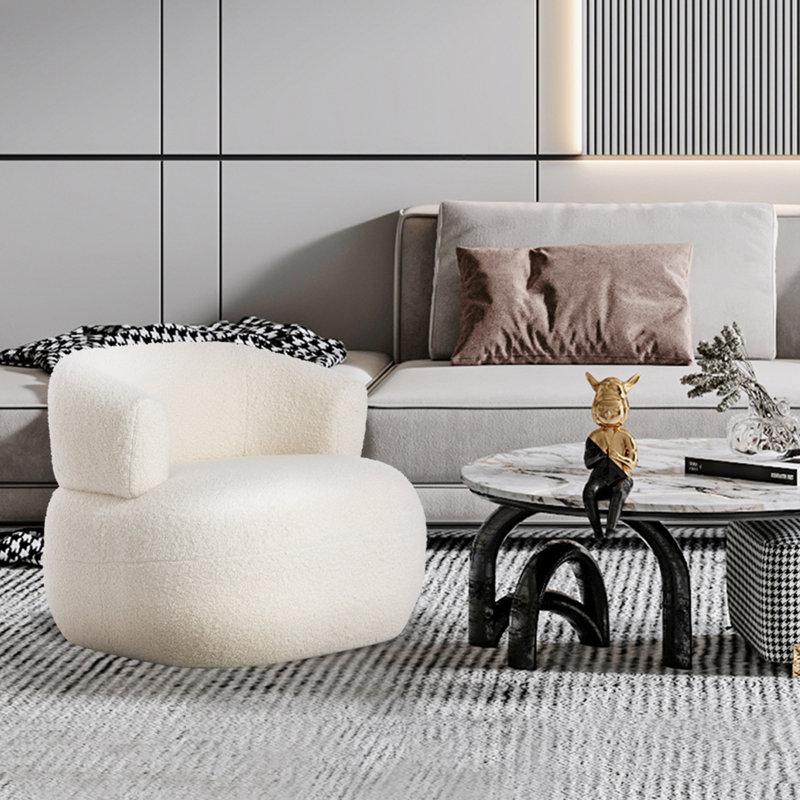 Orren Ellis Laranya Upholstered Barrel Chair & Reviews | Wayfair