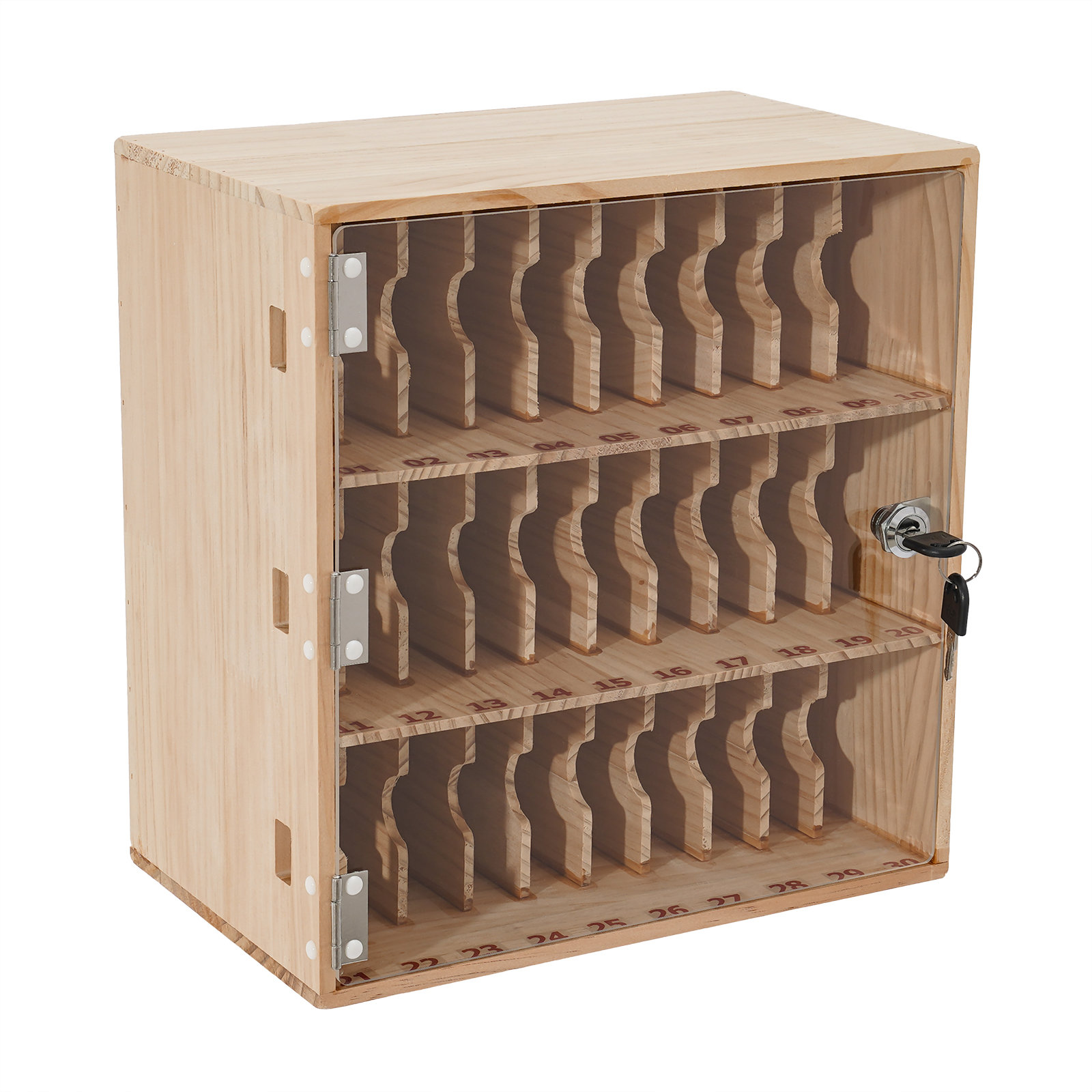 Inbox Zero Cell Phones Storage Cabinet With Door Lock And Keys | Wayfair