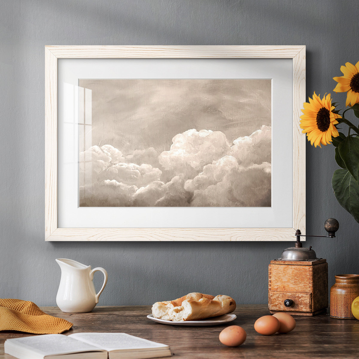 Red Barrel Studio® Painted Clouds I Framed On Paper Print | Wayfair