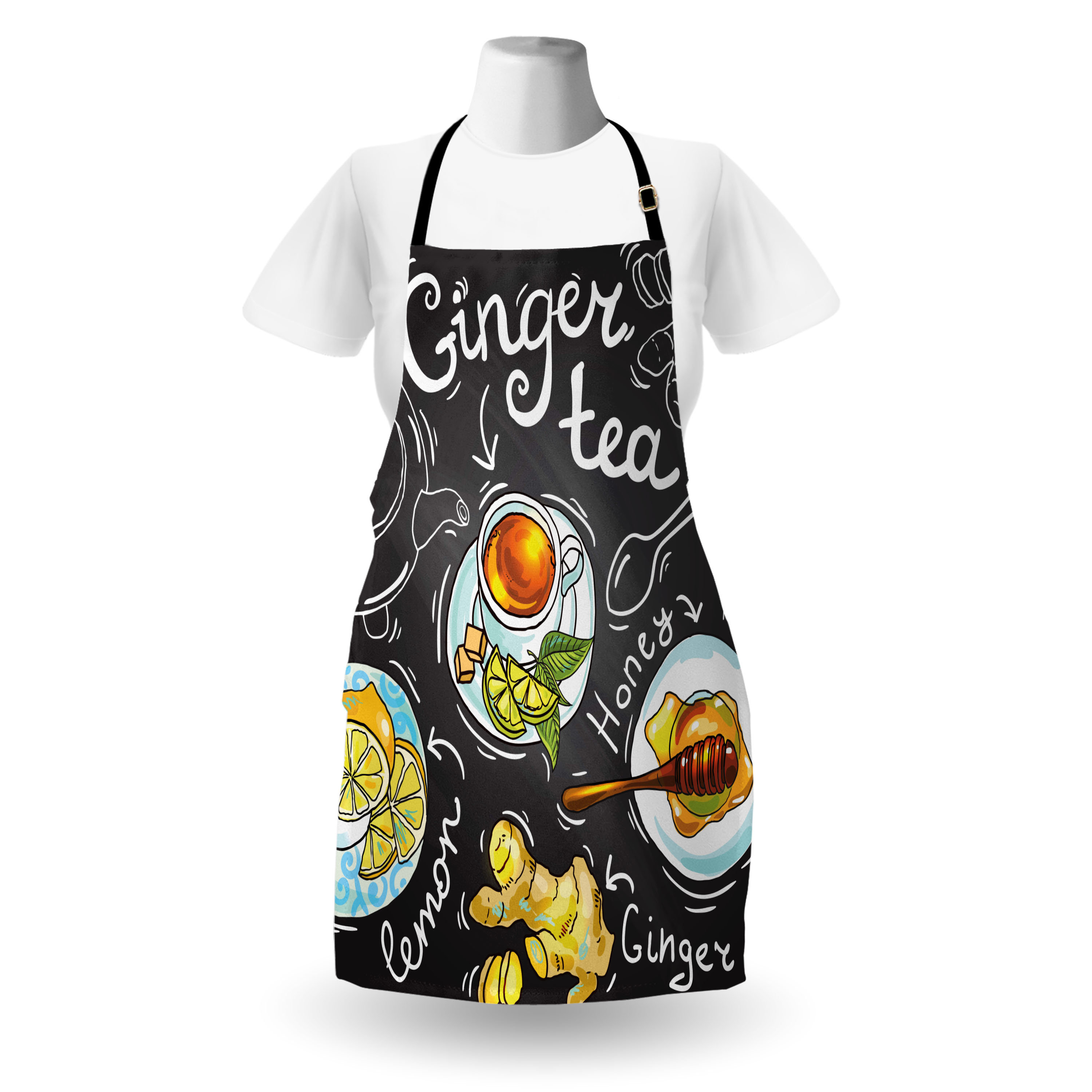 East Urban Home Tea Apron, Cooking Gardening, Adult Size, Multicolor ...
