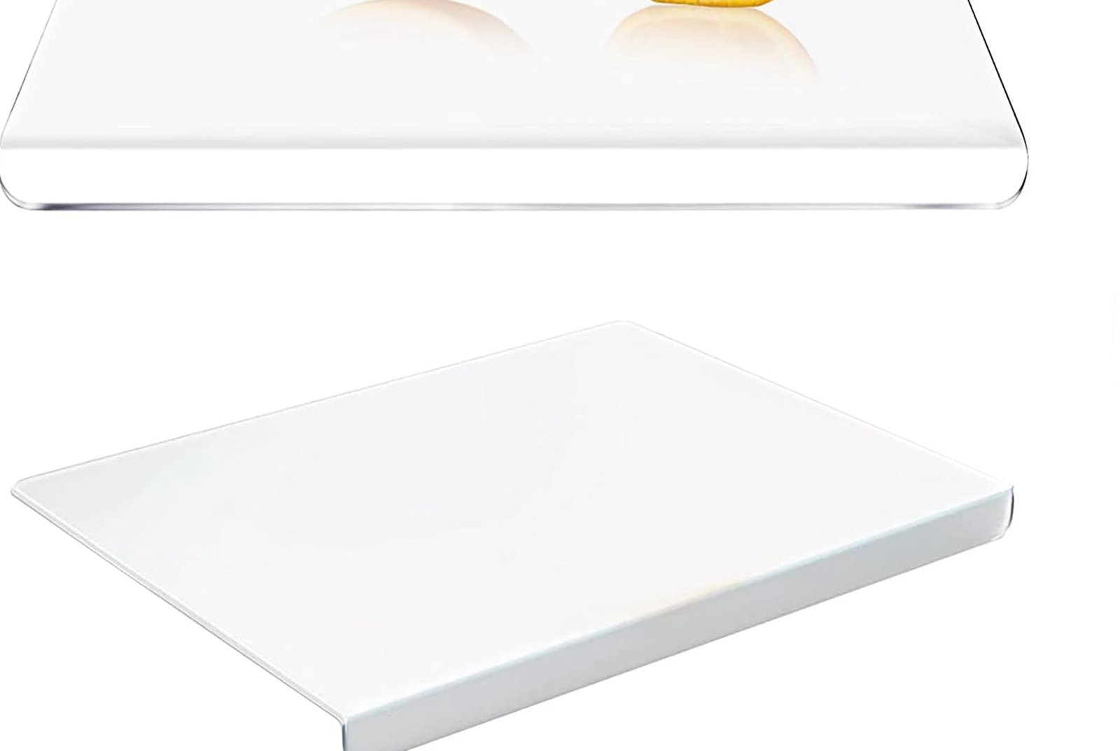 GlowSol Transparent Anti-slip Acrylic Cutting Board With Counter Lip ...
