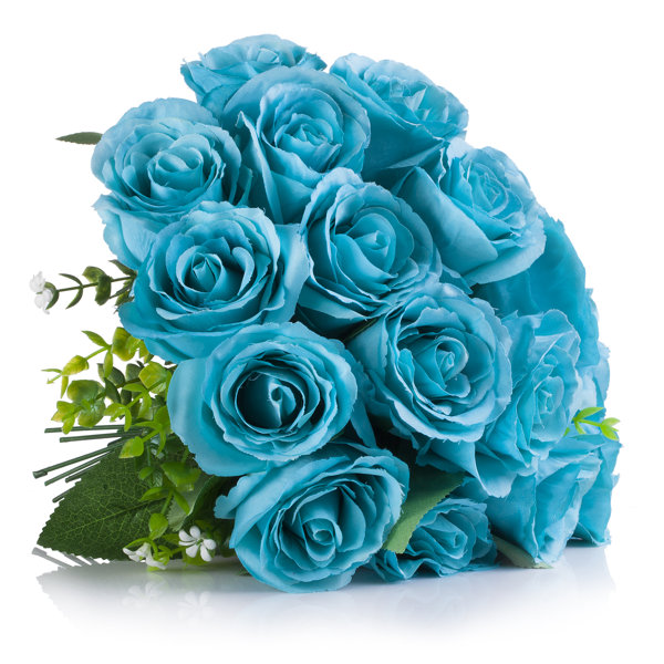 House of Hampton® 18 Heads Roses Floral Arrangement and Centerpiece in ...