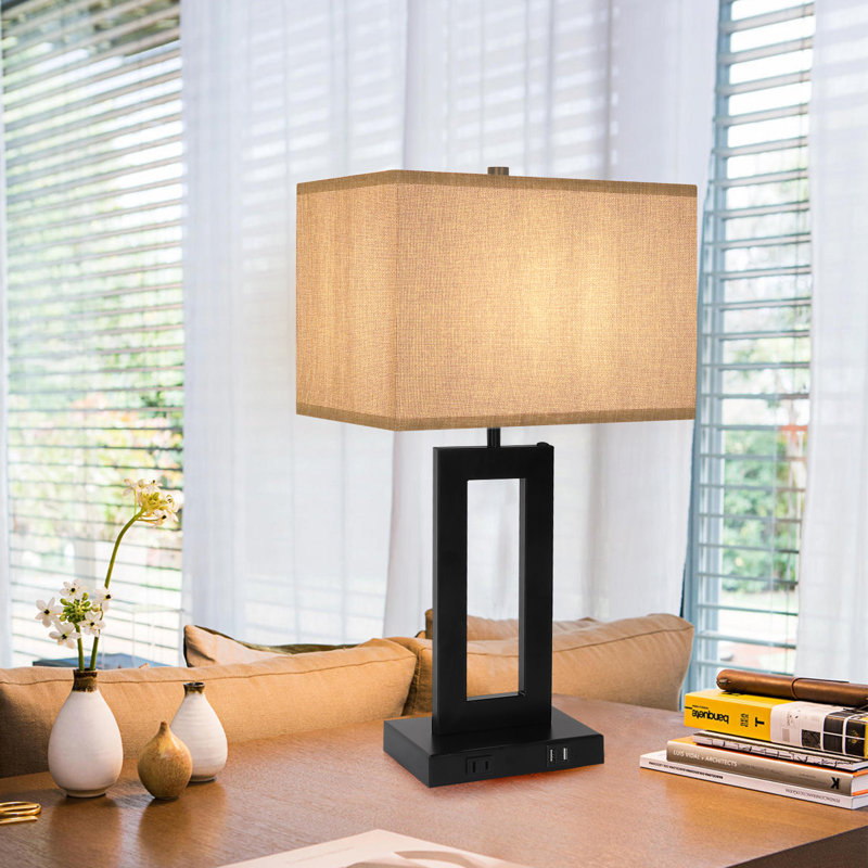 Ebern Designs Leanore Metal USB Table Lamp & Reviews | Wayfair