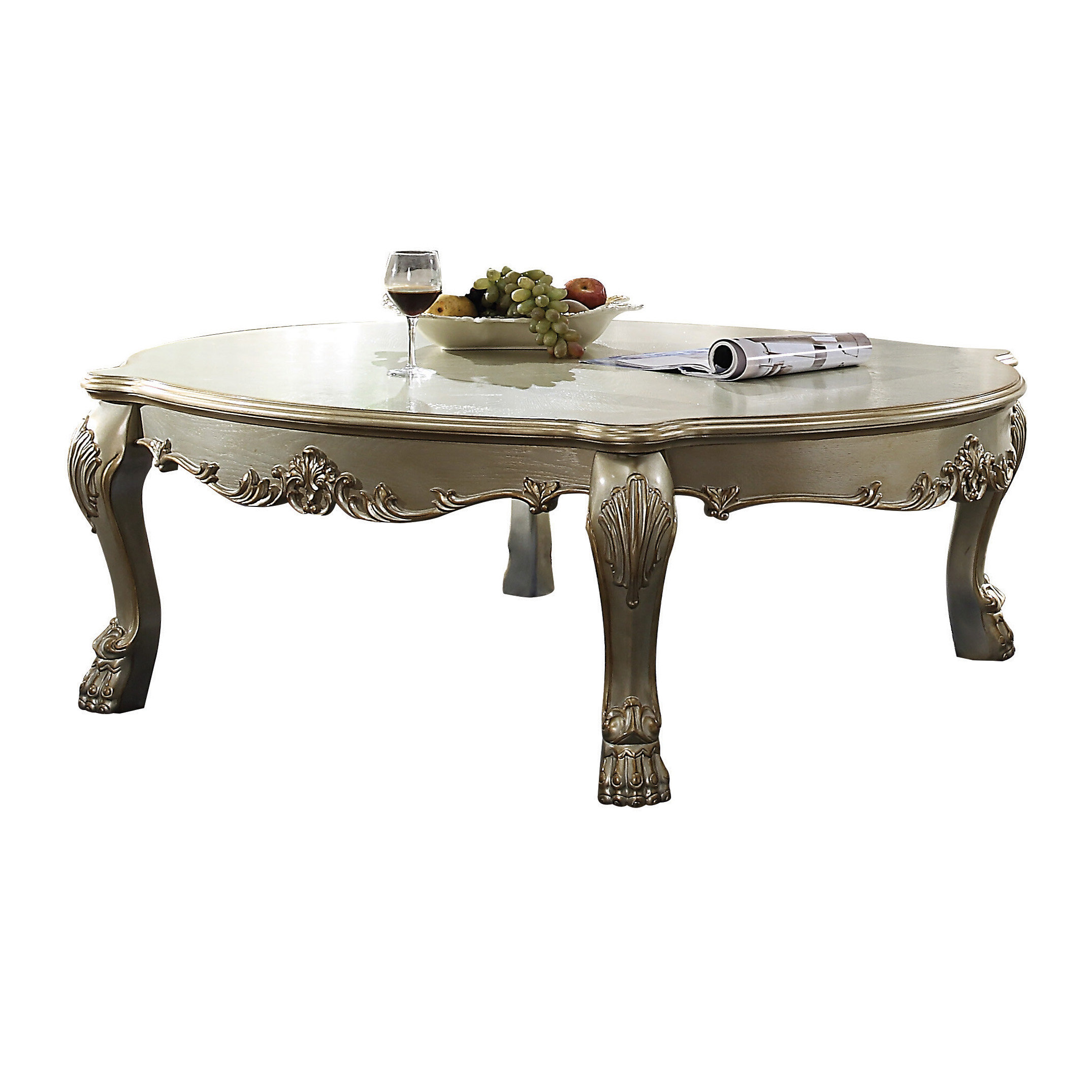 Rosdorf Park Coffee Table, Gold Patina | Wayfair