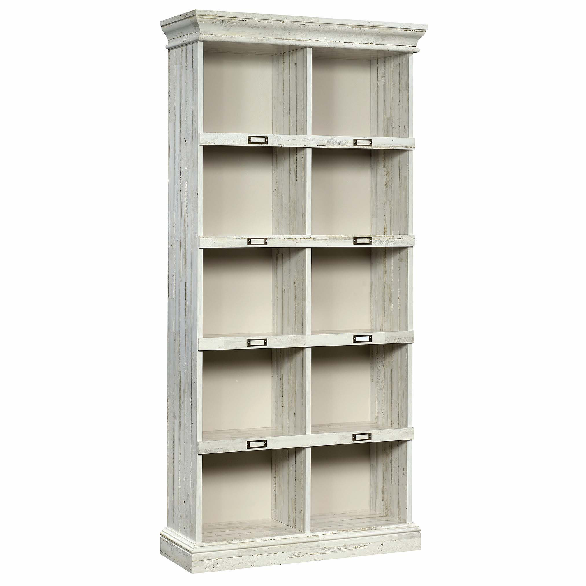 Latitude Run® Tall Bookcase with Ten Spacious Cubbies and Label Holders ...