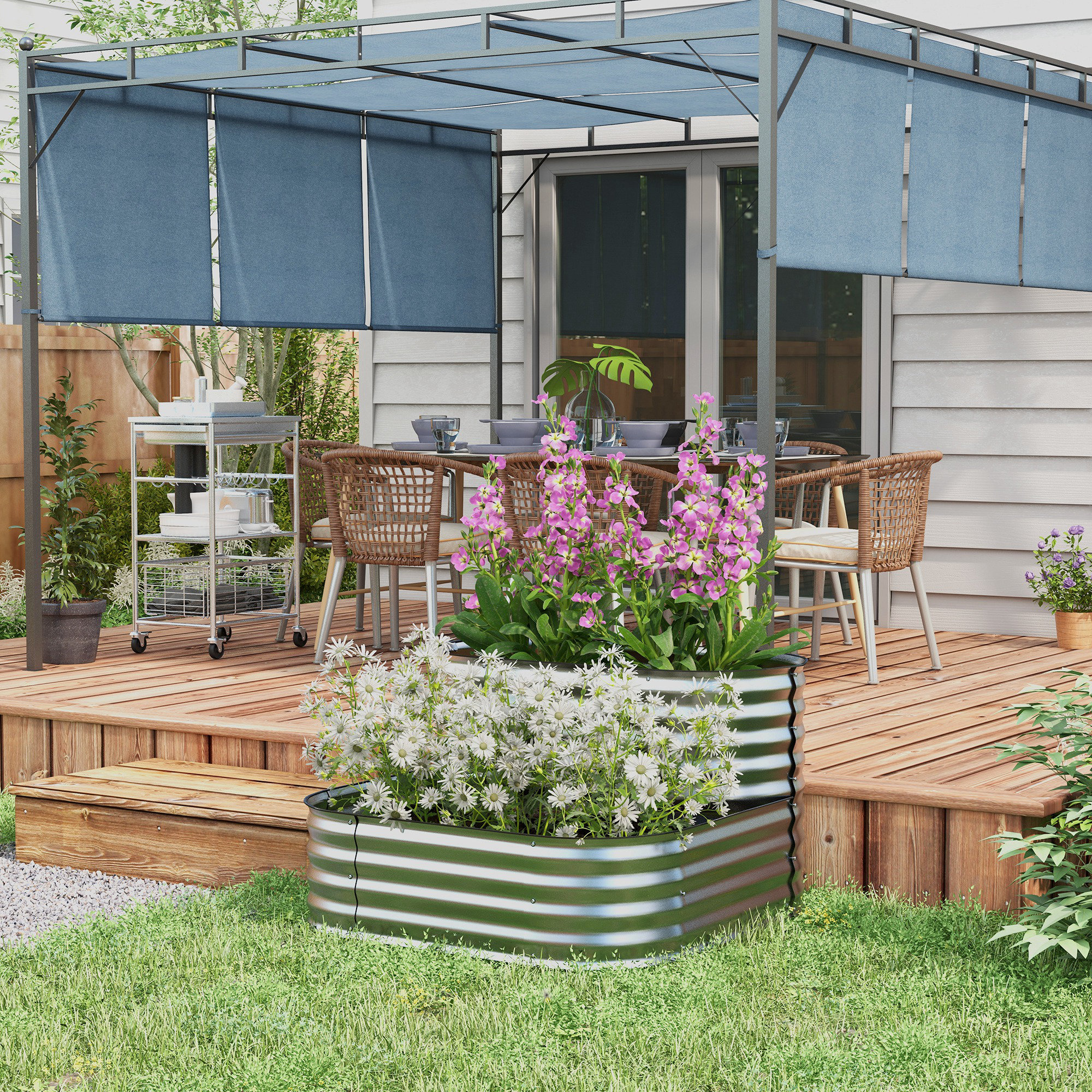 Arlmont & Co. Rorke 3 ft x 3 ft Raised Garden Bed | Wayfair