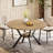 George Oliver 42" Round Farmhouse Dining Table for 4 with Storage ...