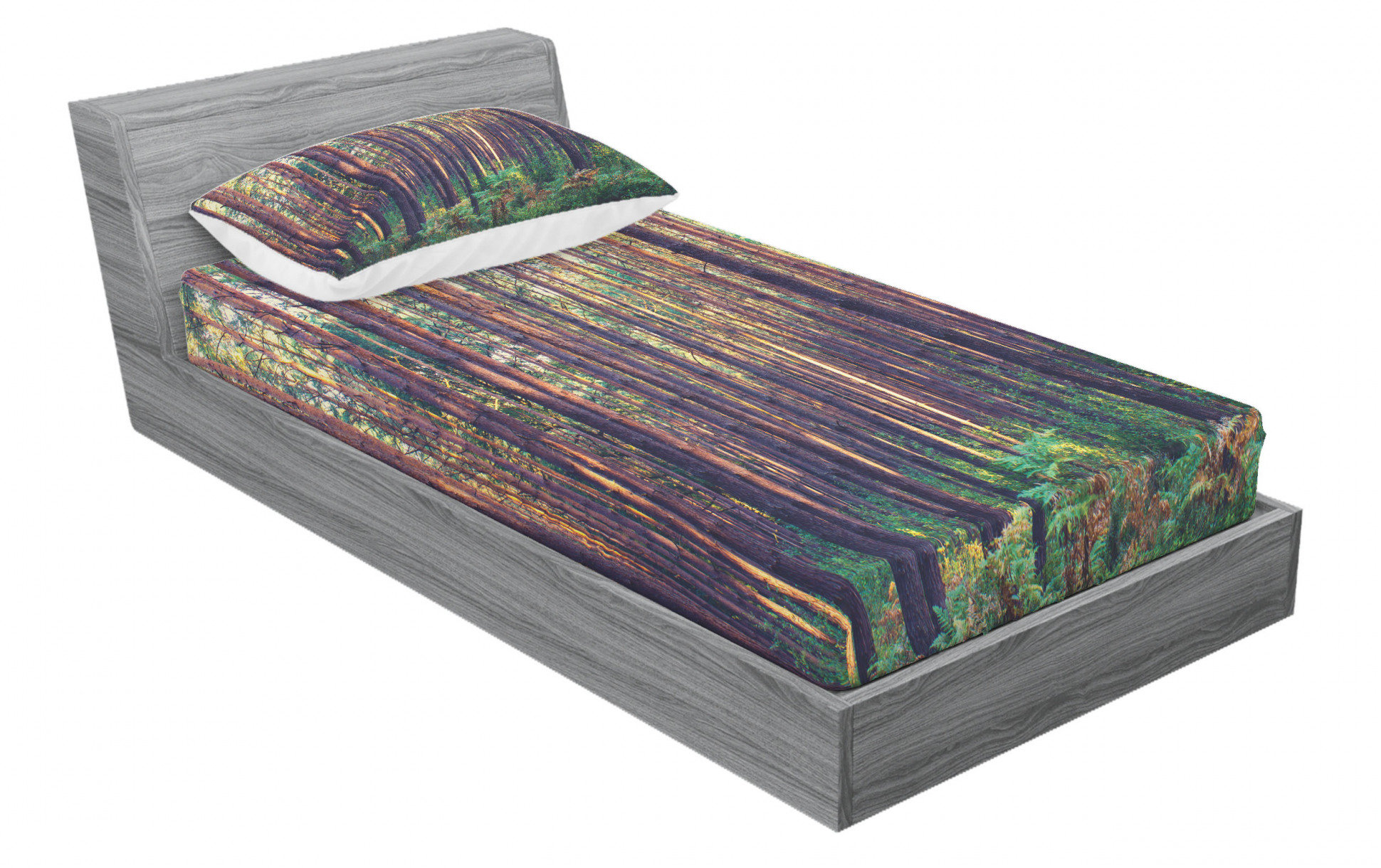 Ambesonne Forest Sheet Set | Wayfair