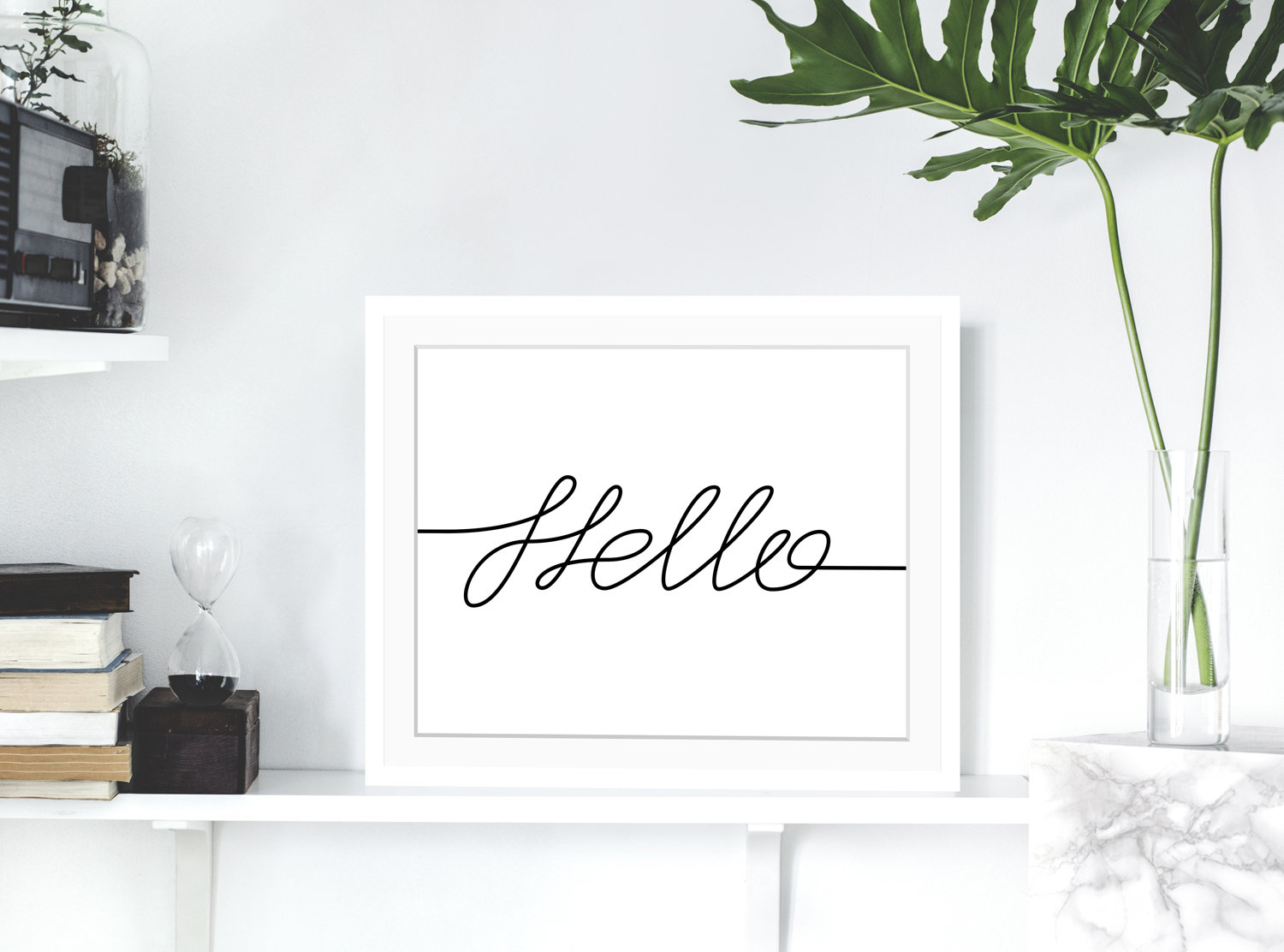 Brayden Studio 'Hello' Framed Graphic Art | Wayfair.co.uk