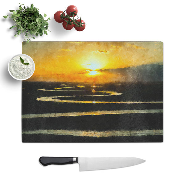 East Urban Home Sunset View Vol.1 Chopping Board | Wayfair.co.uk