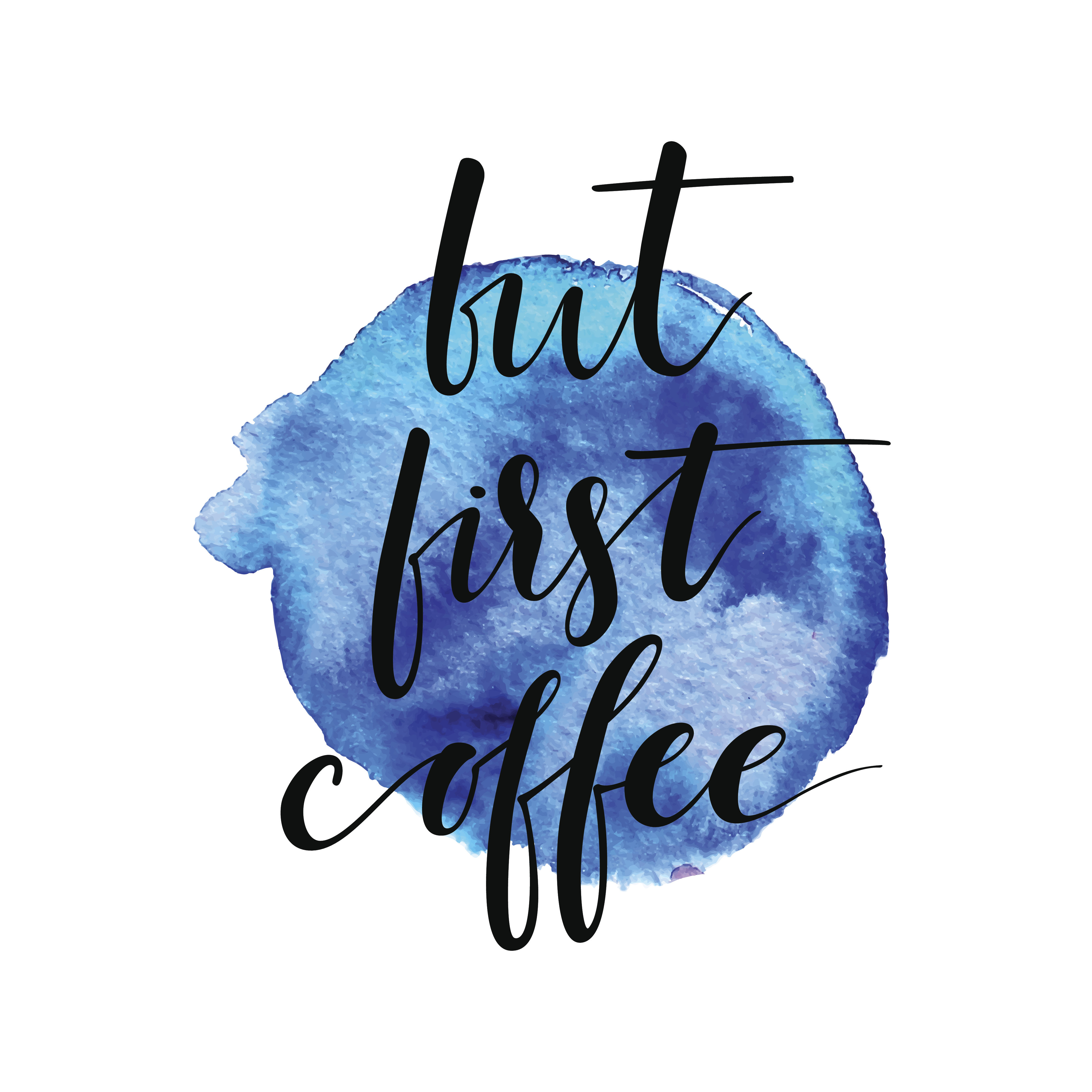Trinx But First, Coffee. Ink Hand Lettering. by Asya_Mix - Wrapped ...