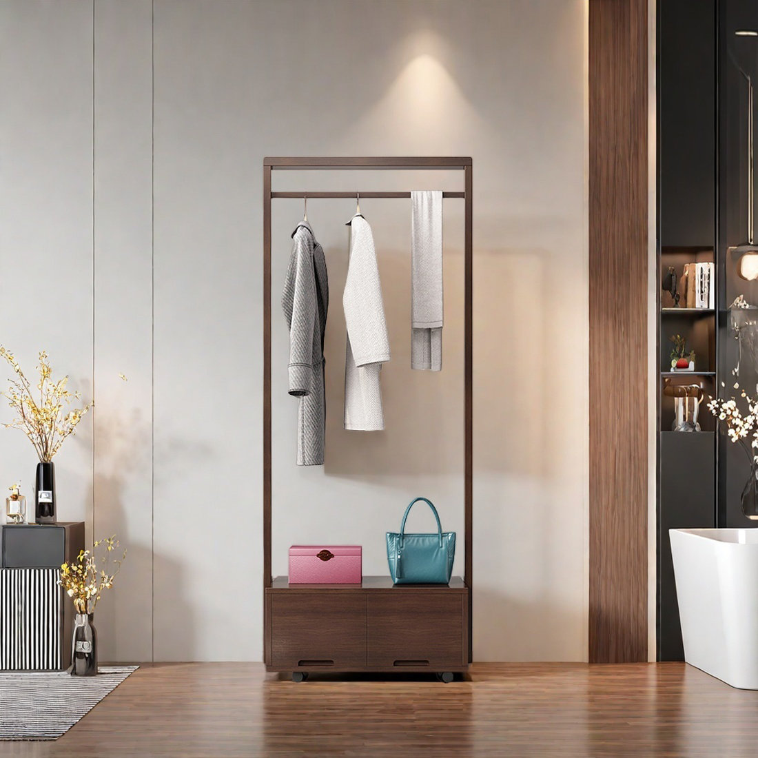 Your Favorite Celebrities Versatile 360° Rotating Wardrobe with Storage ...