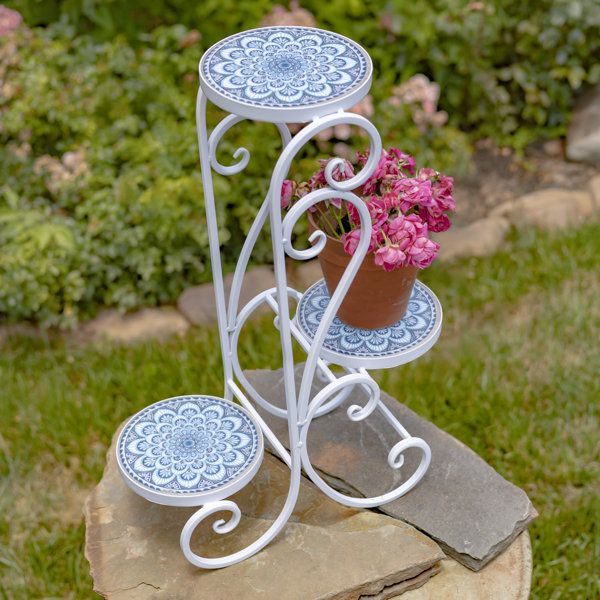 Canora Grey Floralee Mosaic Plant Stand | Wayfair