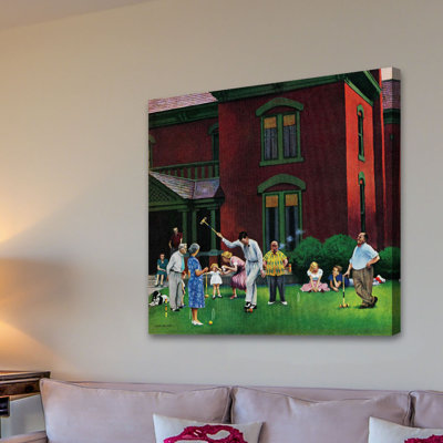 Marmont Hill Lunch Counter by John Falter Painting Print on Wrapped ...