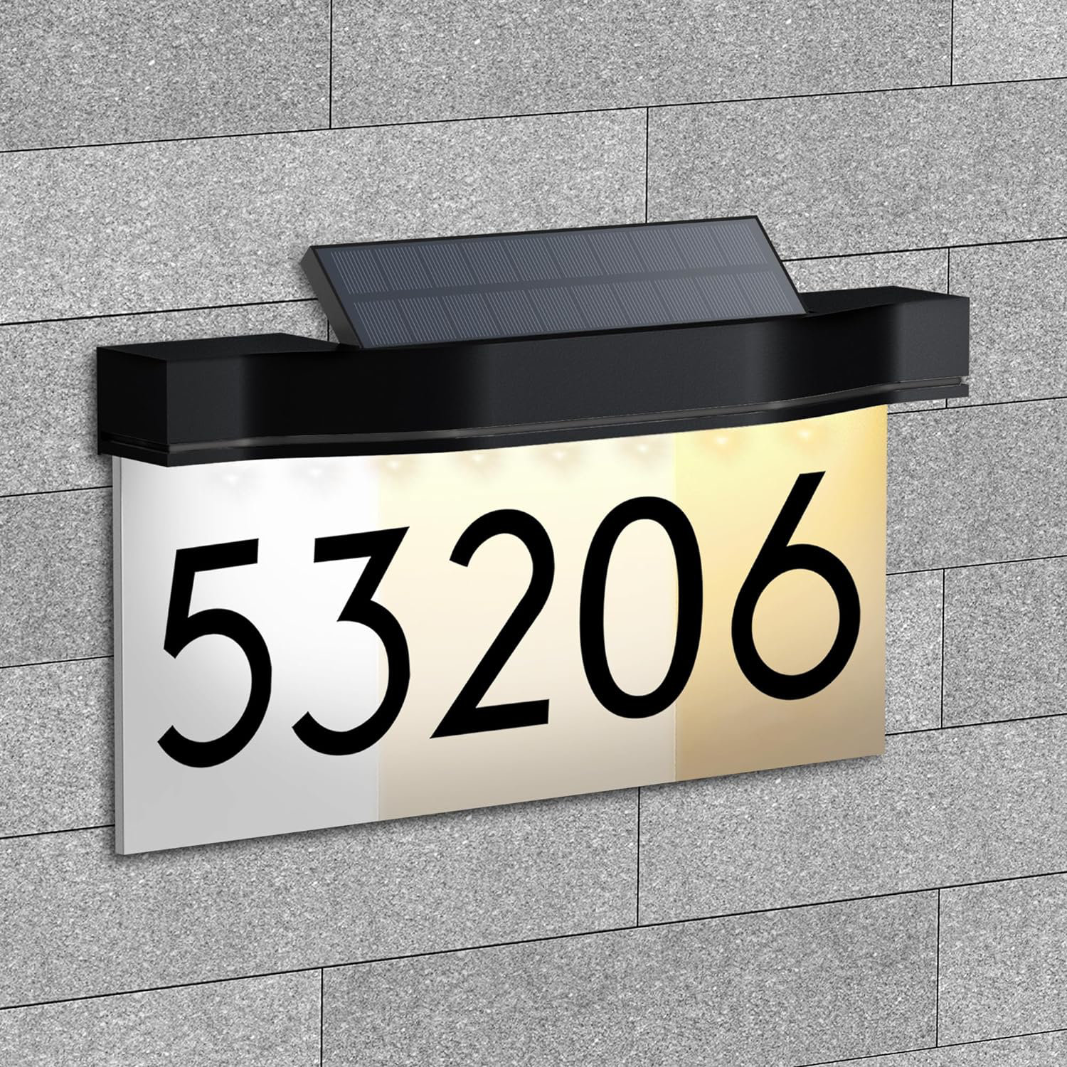 MOXKING Rectangle Wall Solar Address Plaque & Reviews | Wayfair