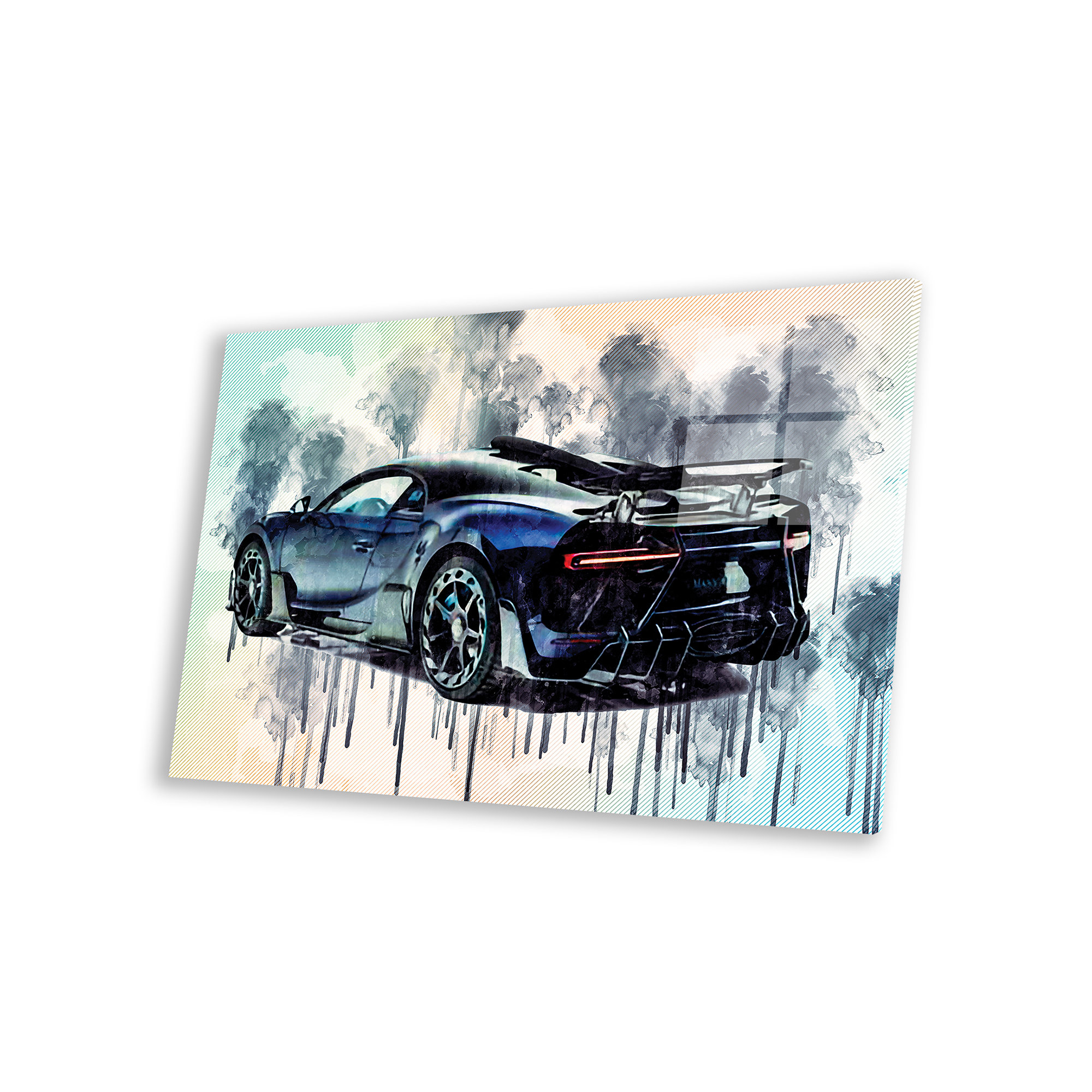 Williston Forge Bugatti Chiron Centuria Mansory Rear View Blue Hypercar ...