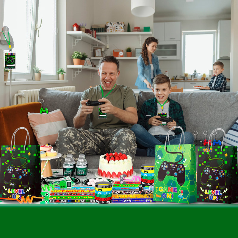 The Party Aisle™ 110 pcs Video Game Party Favors for Kids, Gamer Party ...