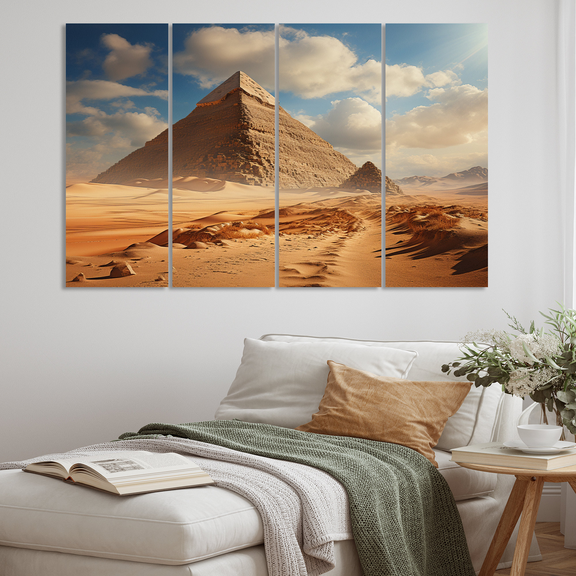Millwood Pines Pyramid Ethereal Sands 4 Pieces | Wayfair