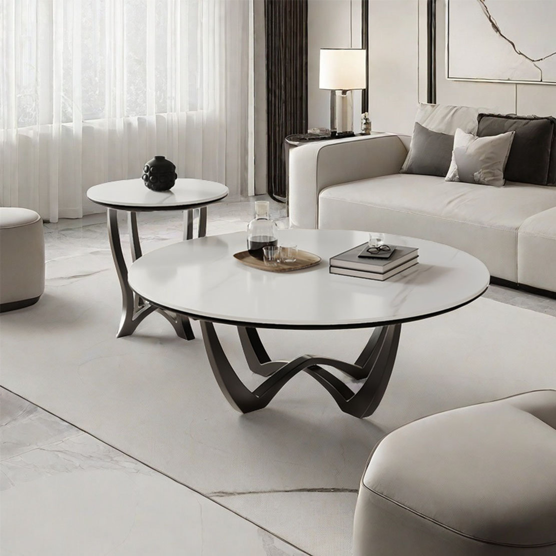 Orxva Galaxy Modern simple round rock table | Wayfair
