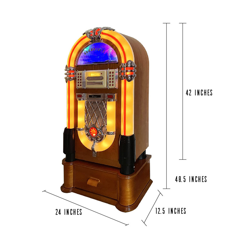 Arkrocket Audio Arkrocket Taurus Jukebox Vinyl Record Player Retro ...
