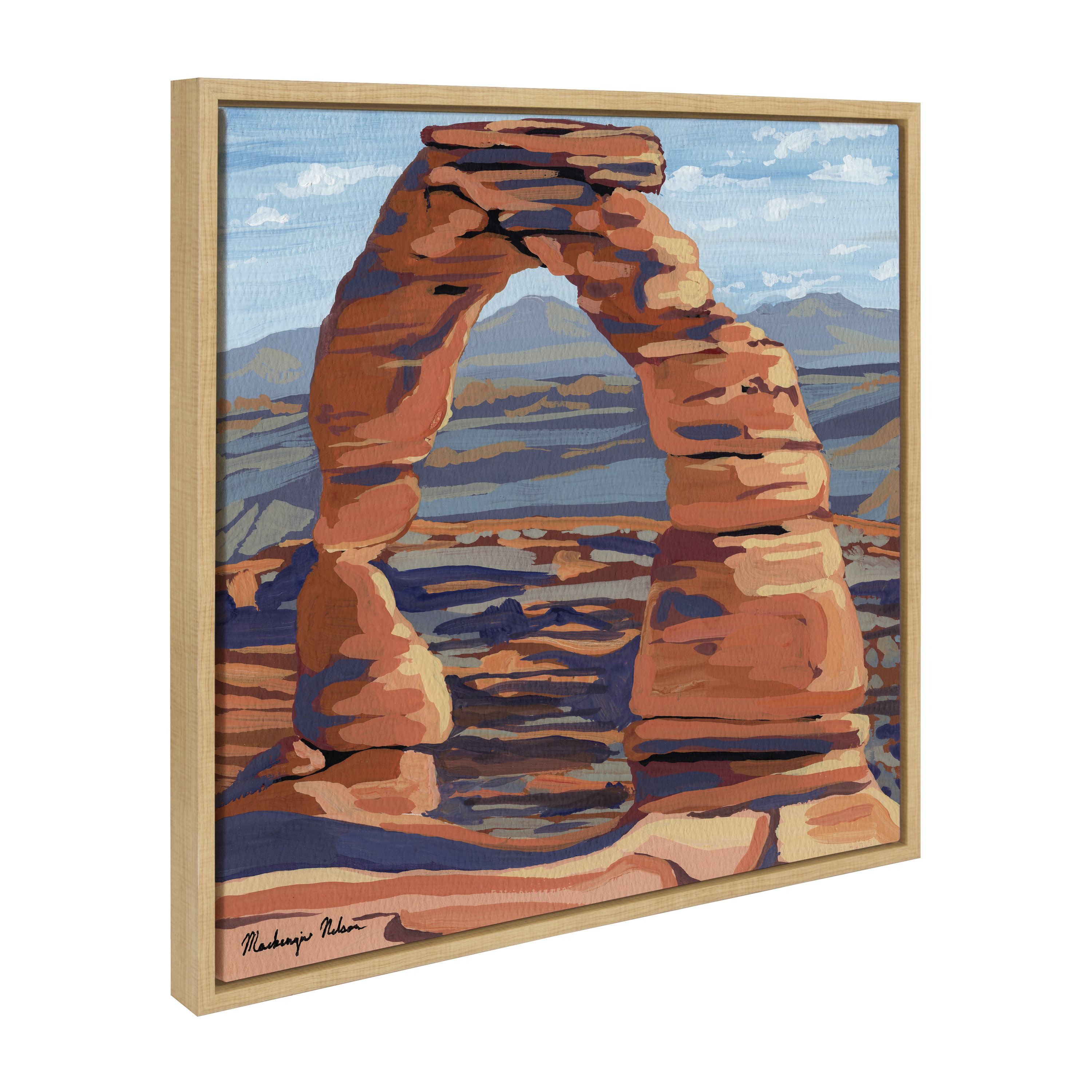 Winston Porter Arches by Mackenzie Nelson Framed Canvas Wall Art Print ...