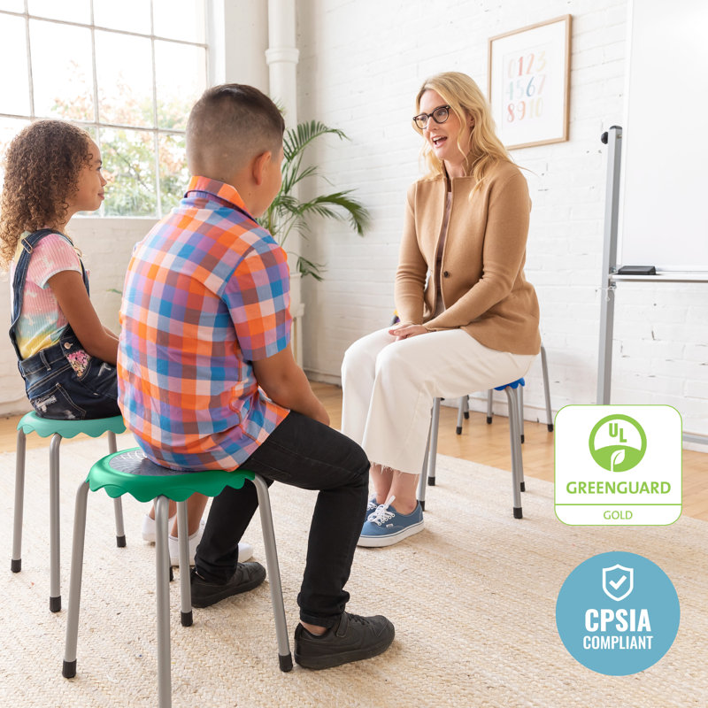 ECR4Kids Daisy Stackable Stool Set, Flexible Seating, 8-Piece | Wayfair