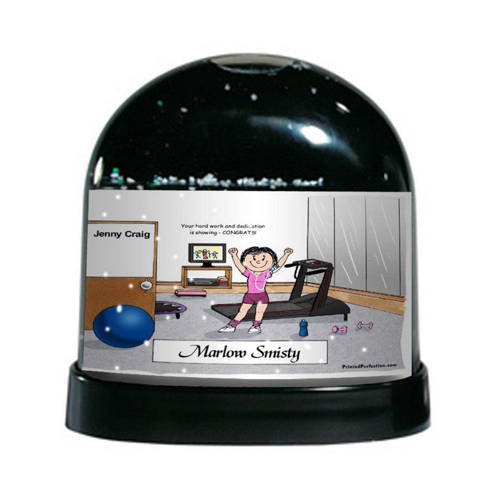 The Holiday Aisle® Globe à neige en aérobiose "friendly caricature ...