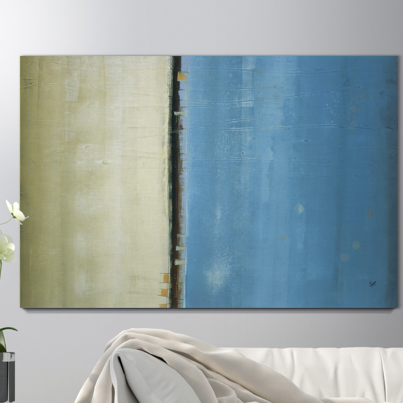 Highland Dunes 'Amber Accent' Painting on Wrapped Canvas - Wayfair Canada