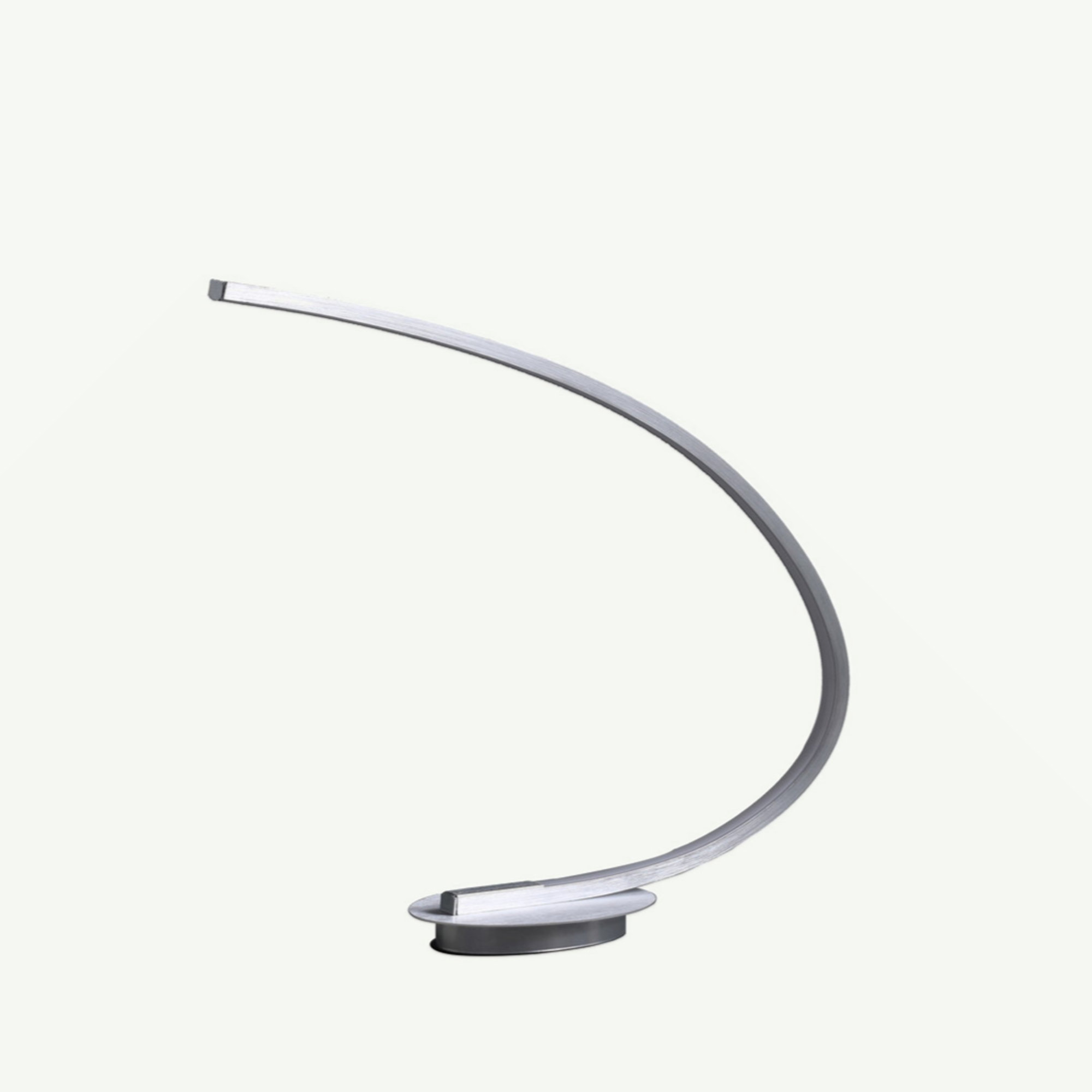 Latitude Run® 16-Inch Eli Brushed Nickel LED Arc Tube Table Lamp ...