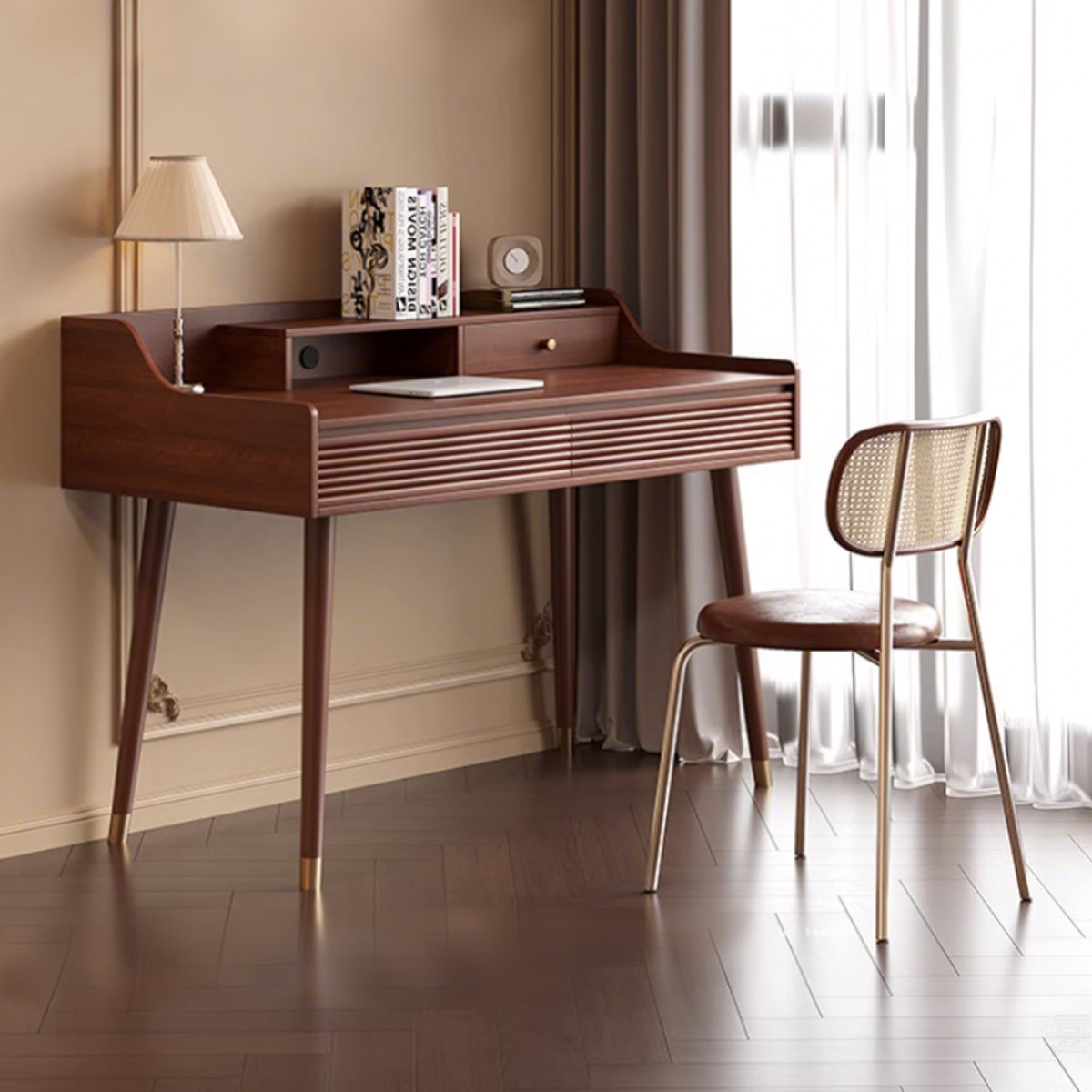 Isla Hopping Simple and Retro Style Desk | Wayfair