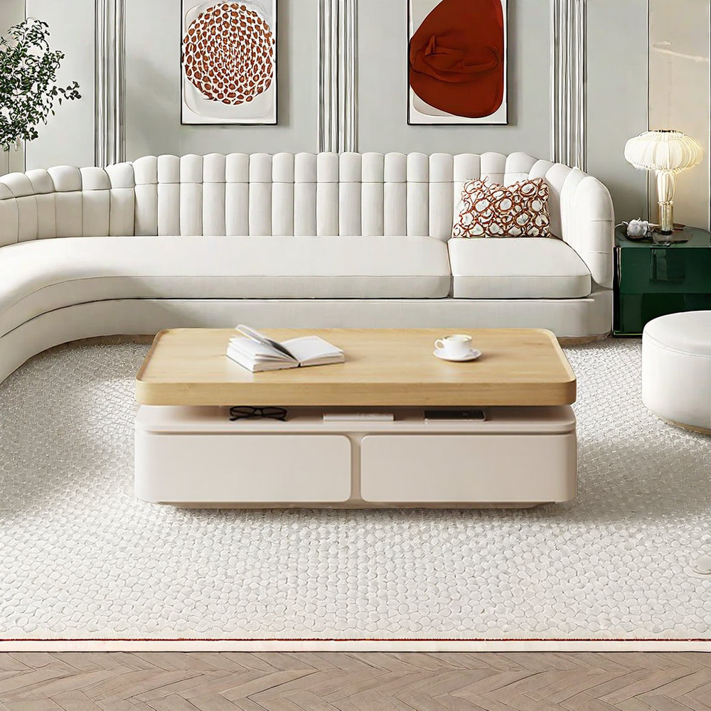 EXCEEB The New Coffee Table Log Style Is Simple And Moder Coffee Table ...