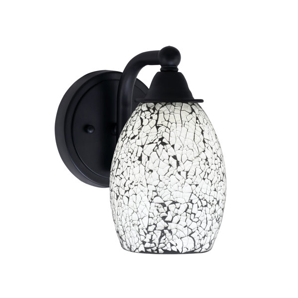 Toltec Lighting Paramount Wall Sconce Shown In Matte Black Finish With ...
