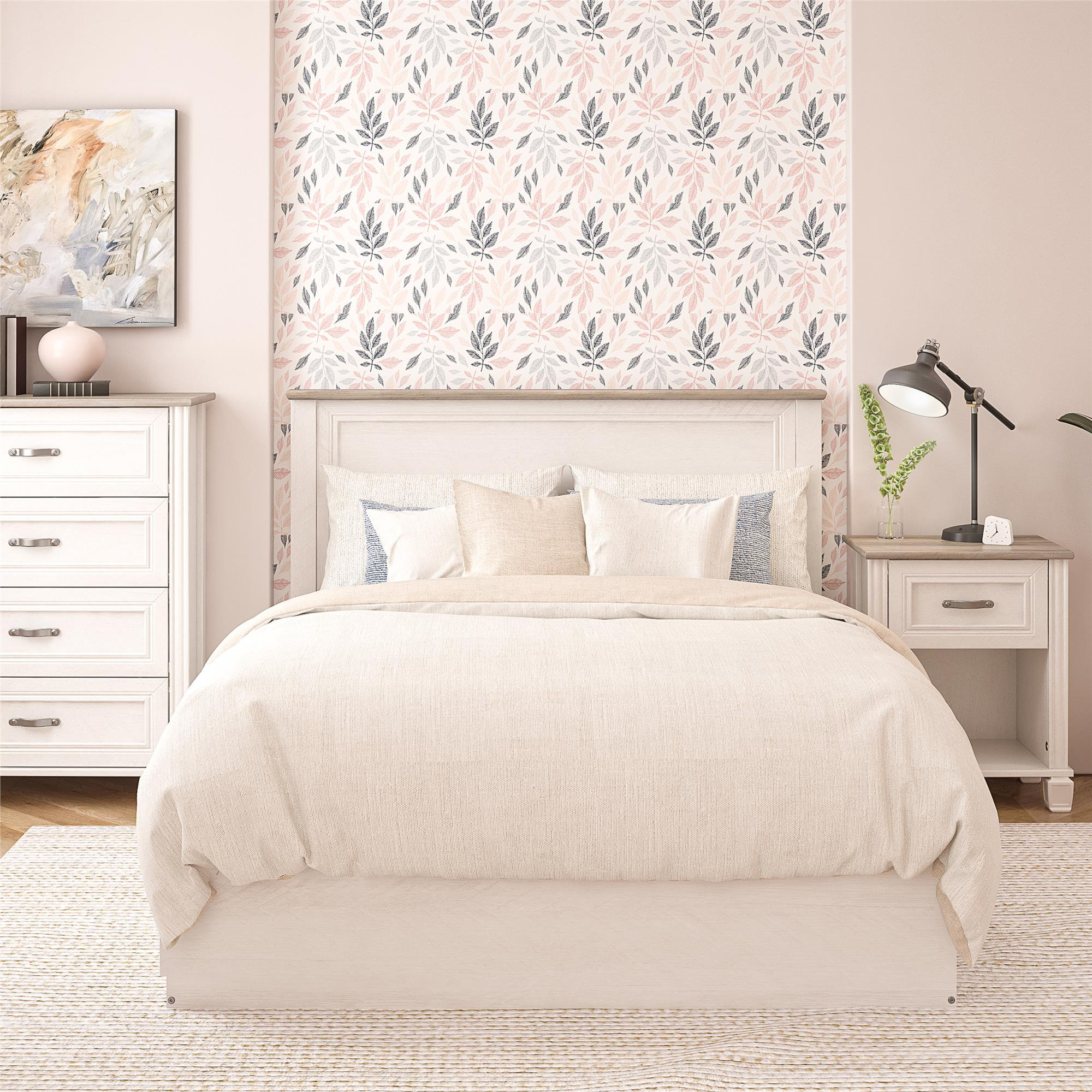 Ameriwood Home Hillview Full Headboard, Magnolia Oak and Ironwood - Wayfair Canada