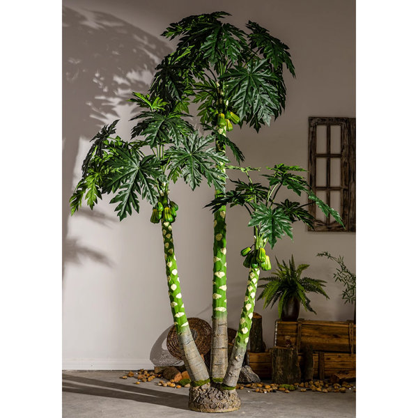 Feel High Pillows TB740663677898FHP&Size 118.11'' Palm Plant | Wayfair