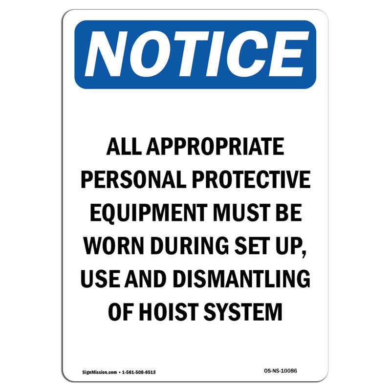 SignMission Notice - All Appropriate Personal Protective Sign | Wayfair