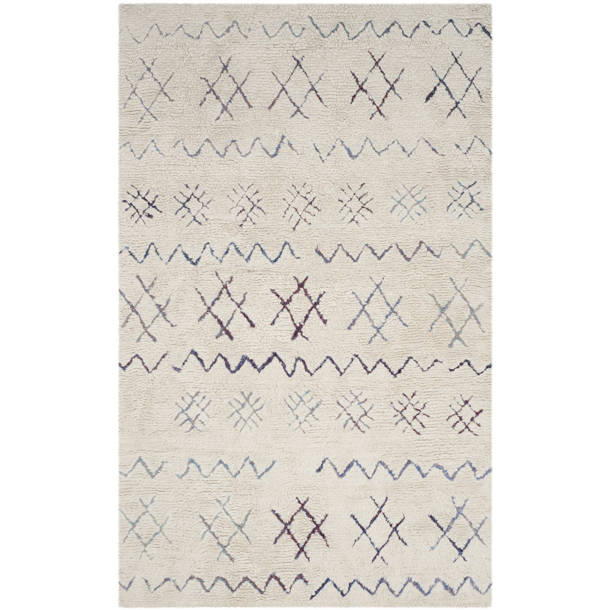 Union Rustic Powell Wool Geometric Rug & Reviews | Wayfair