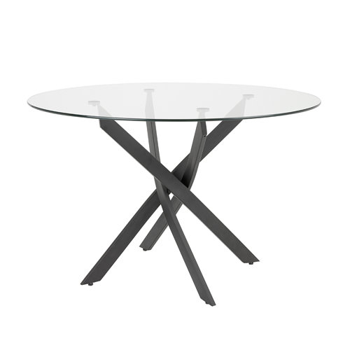 Glass Round Kitchen & Dining Tables You'll Love | Wayfair