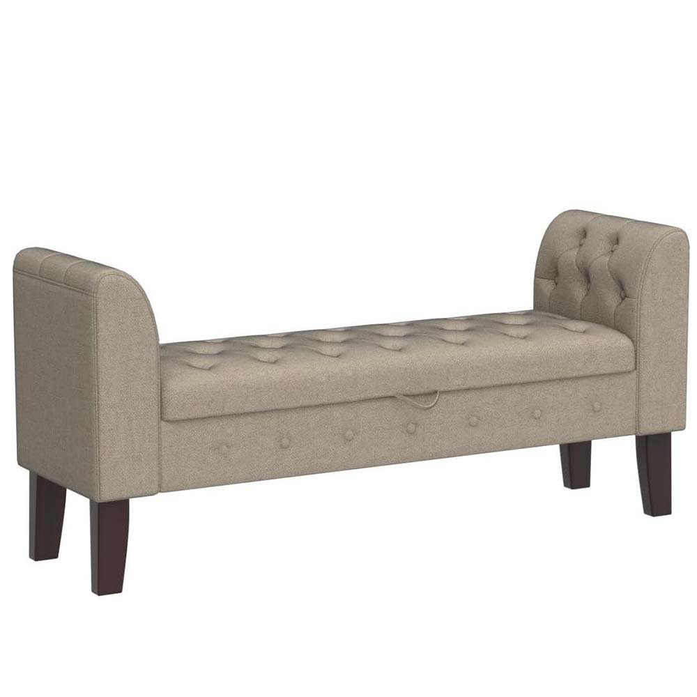 Wildon Home® Upholstered Storage Bench With Arms Bench For Bedroom ...