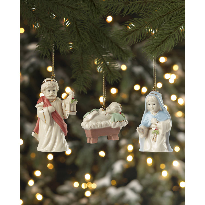 Lenox First Blessings Nativity 8-Piece Ornament Set - Wayfair Canada