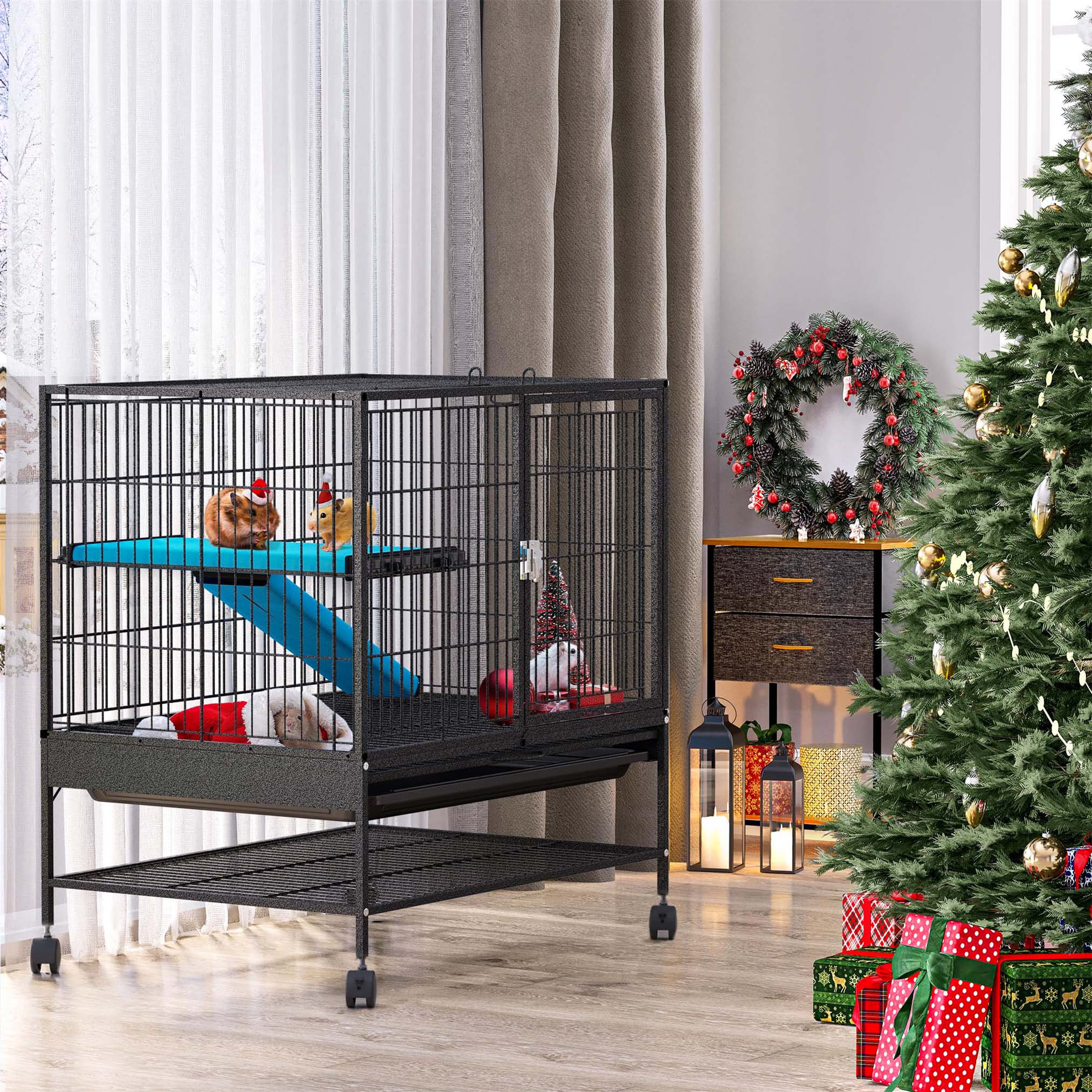 Tucker Murphy Pet™ Metal 2-Tiers Small Animal Cages | Wayfair