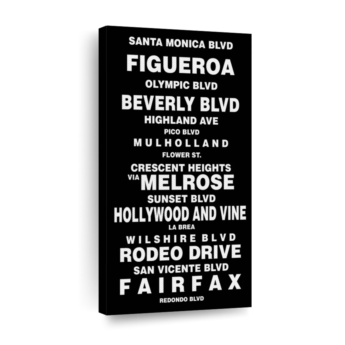 Trinx Travel And Adventure Quotes Los Angeles Bus Roll On Canvas Print ...