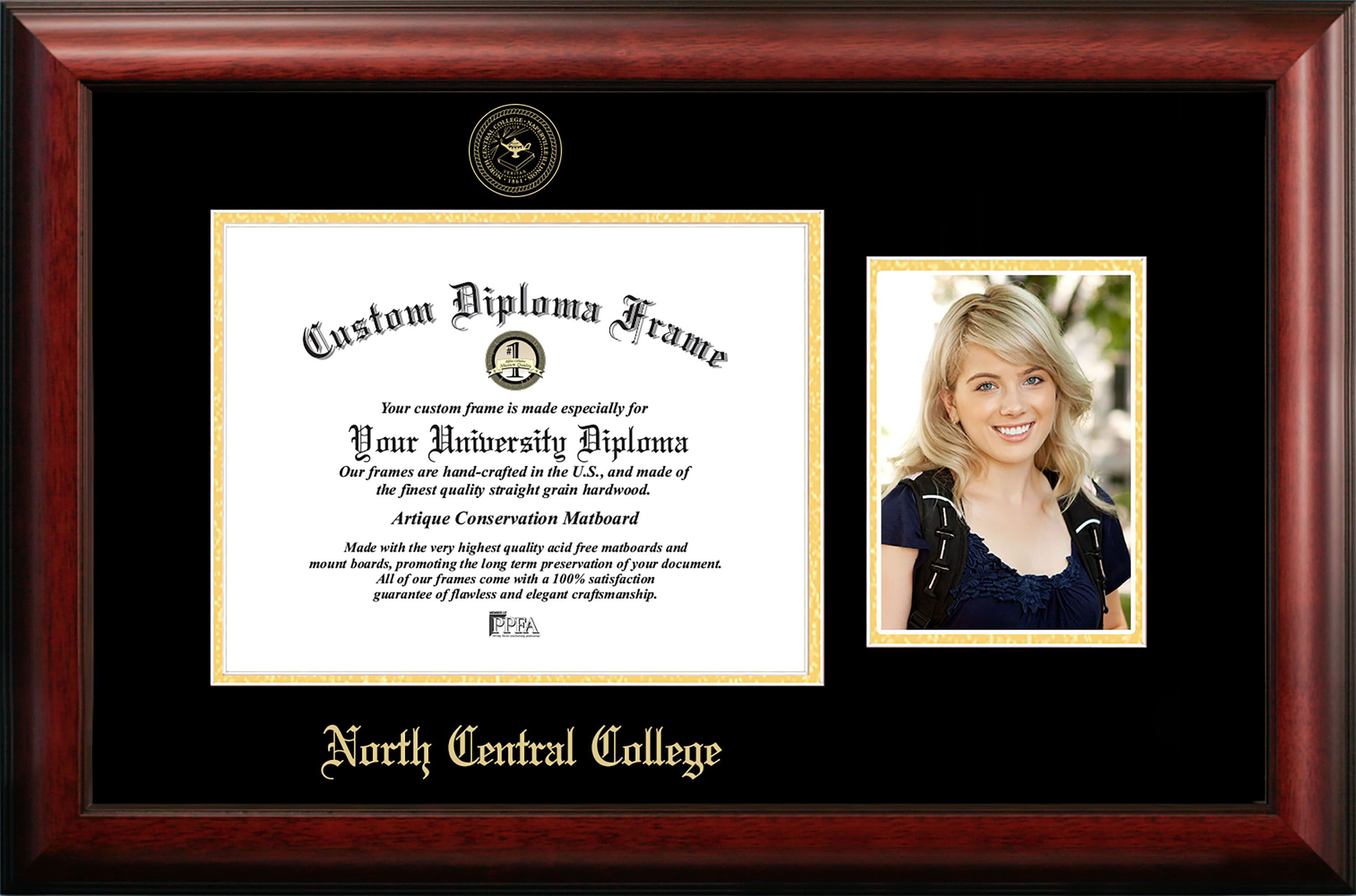Campus Images North Central College Embossed Diploma Picture Frame ...