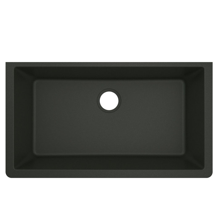 Moen Host 33-Inch Wide x 9.5-Inch Deep Undermount Granite Single Bowl ...