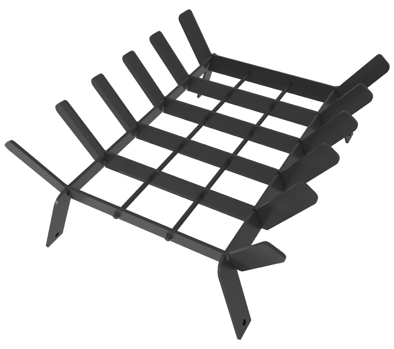 Arlmont & Co. Heavy Duty Fireplace Grate, Small Fire Wood Log Burning ...