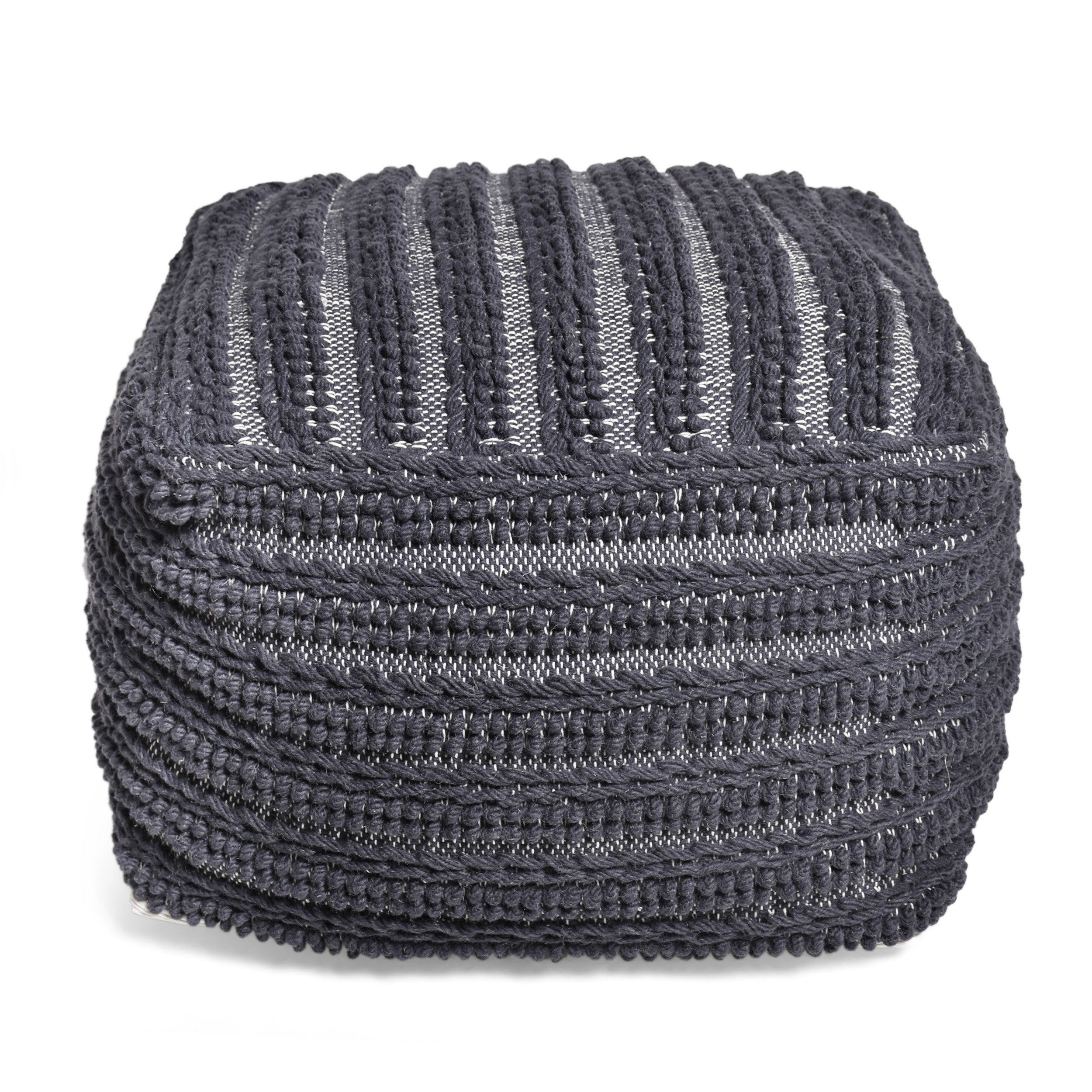 Dakota Fields 26" Wide Rectangle Pouf Ottoman & Reviews | Wayfair