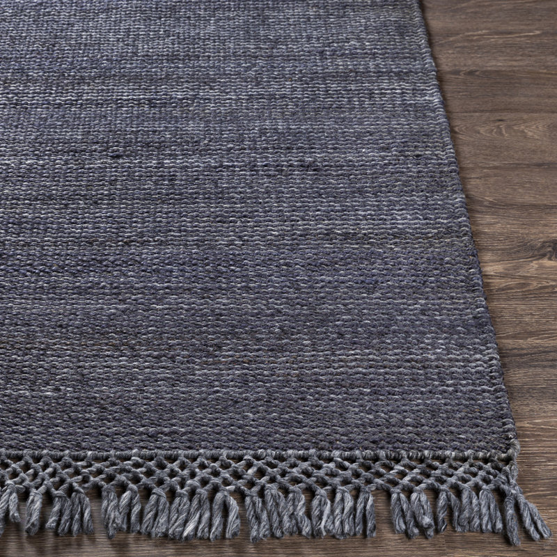Blume Handwoven Dark Navy/White Area Rug & Reviews | Joss & Main