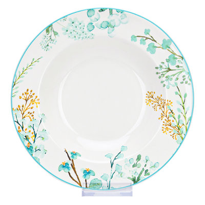 STP Goods Mint Leaves Bone China Dinnerware Set - Service for 4 | Wayfair